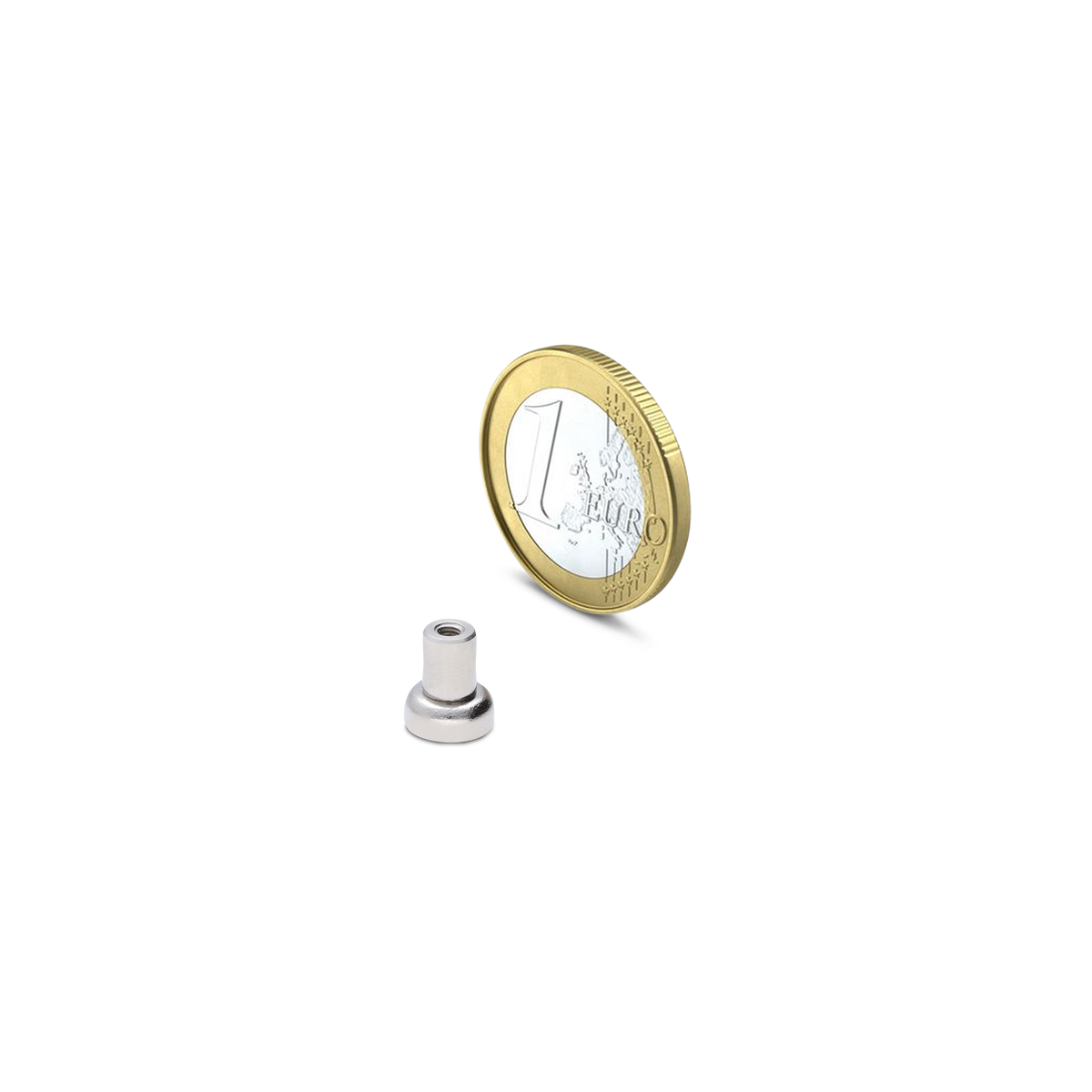 Neodymium Pot magnet with screw socket Ø10mm - M3 — Magnet Outlet